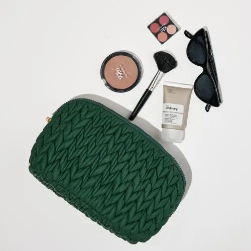 URBAN EXPRESSIONS Celisse Cosmetic & Travel Organizer Dome Pouch - Emerald