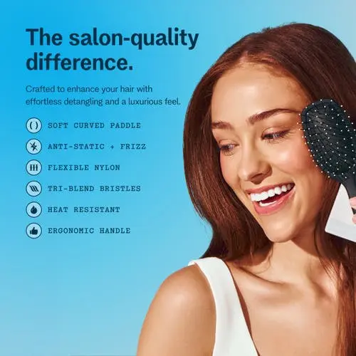 GIMME BEAUTY Mini Travel Detangler Brush With Anti-static