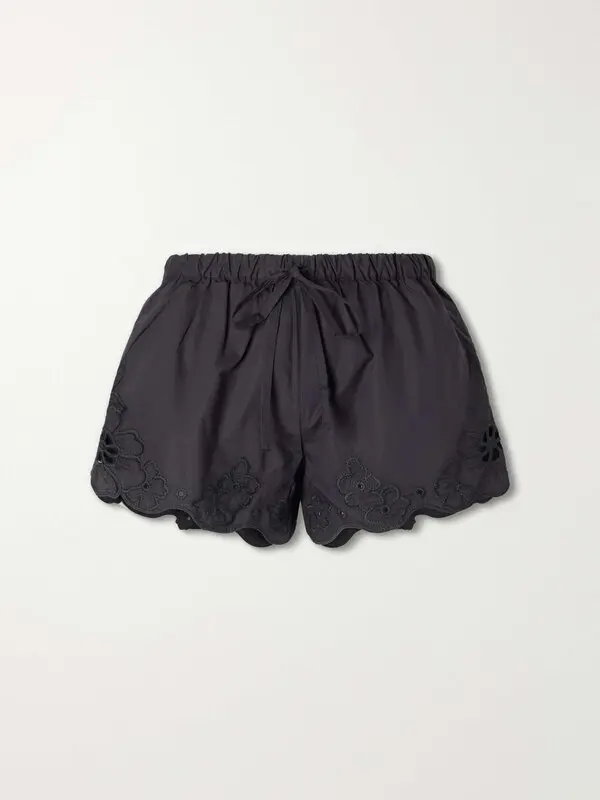SIR. Klara Broderie-anglaise Cotton Mini Shorts