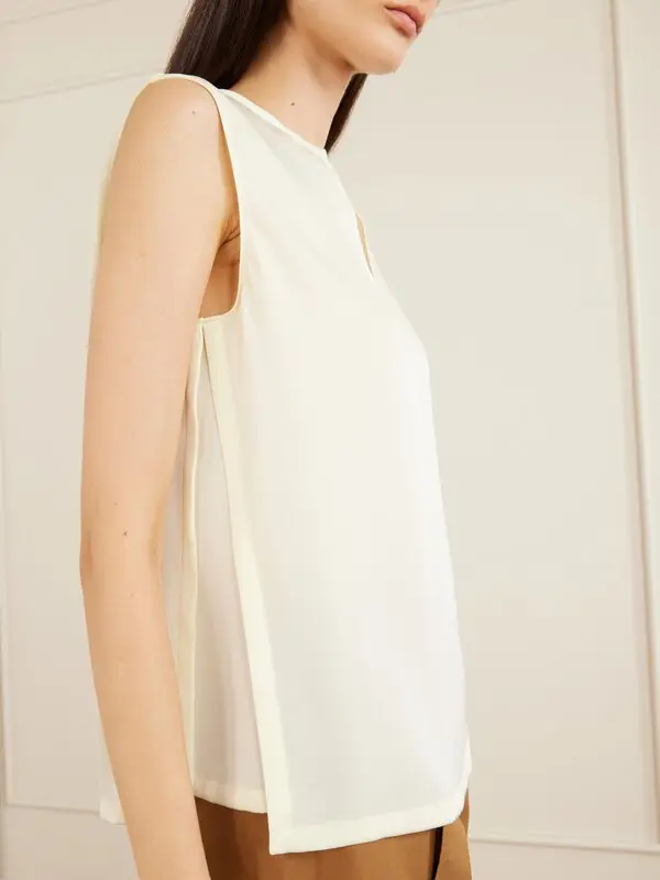 Theory Cady Sleeveless Blouse - Yellow