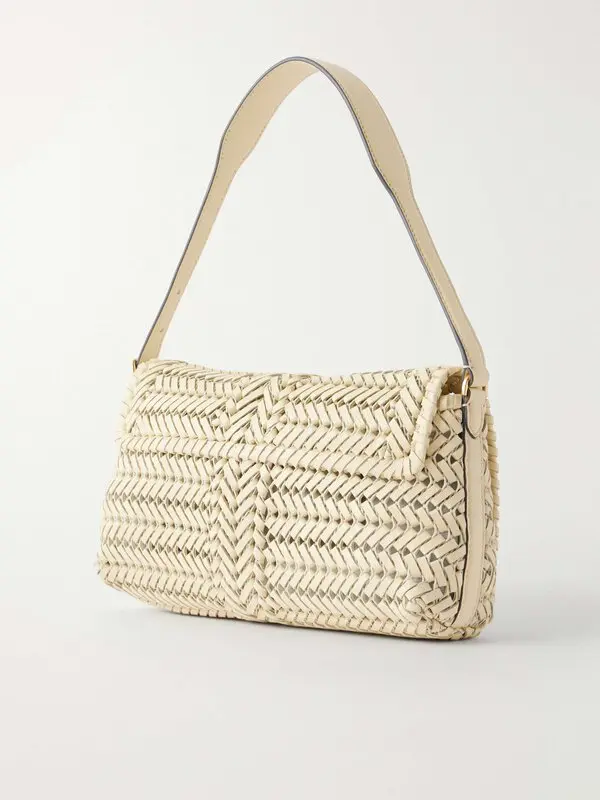 ANYA HINDMARCH The Nesson Woven Leather Shoulder Bag