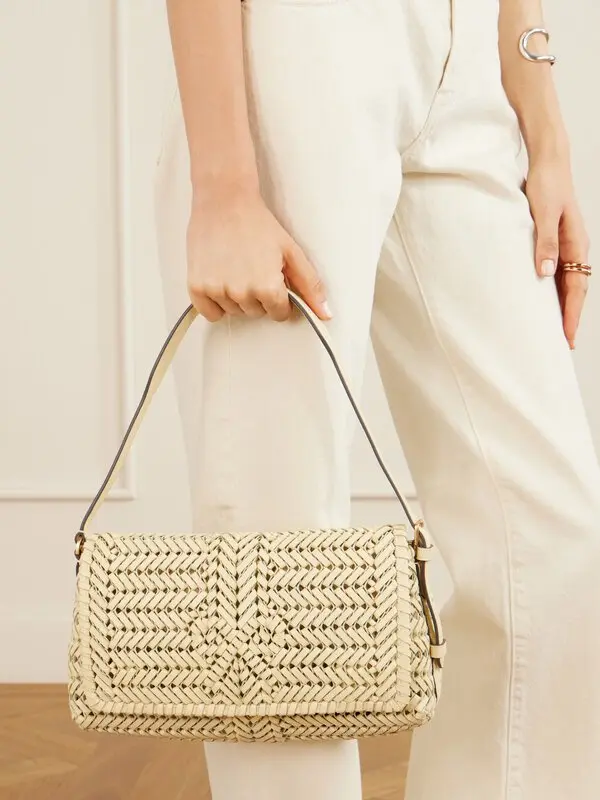 ANYA HINDMARCH The Neeson Woven Leather Shoulder Bag