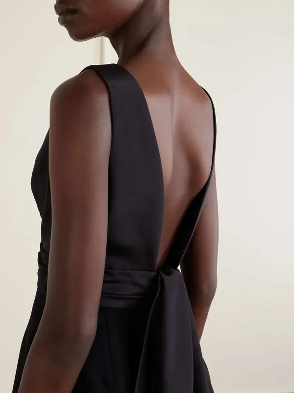 Carolina Herrera Bow-detailed Faille Gown