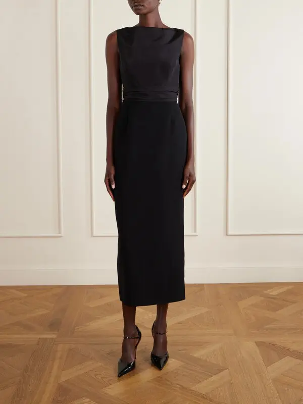 Carolina Herrera Bow Detail Faille Gown