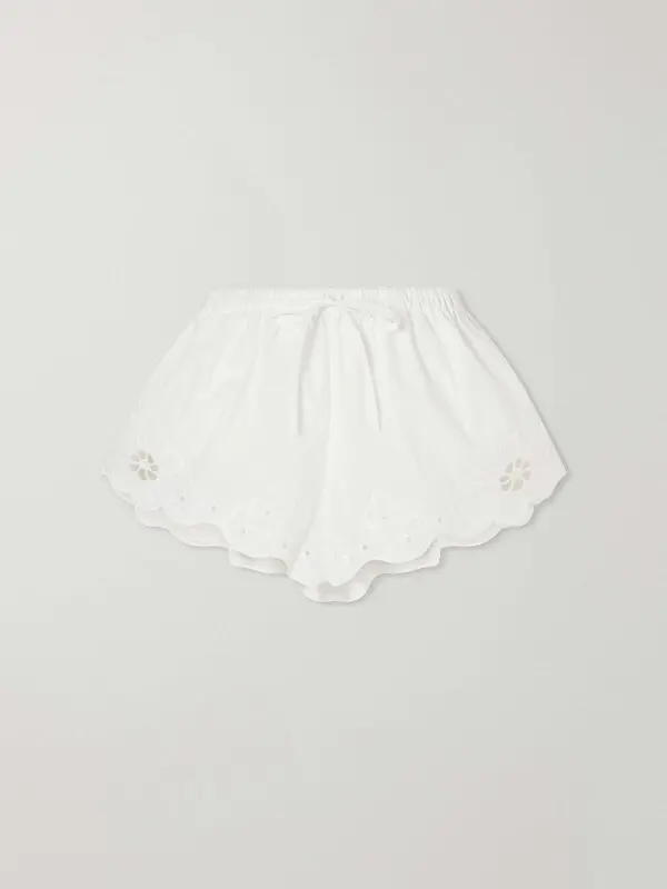 SIR. Klara Broderie Anglaise Cotton Shorts