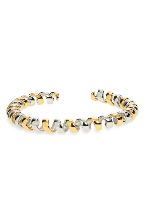 BRACHA Twisted Two-tone Cuff - Silver/gold