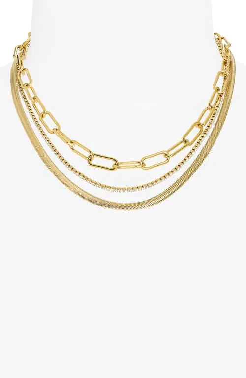 BRACHA Lexie Layered Necklace With Cubic Zirconia