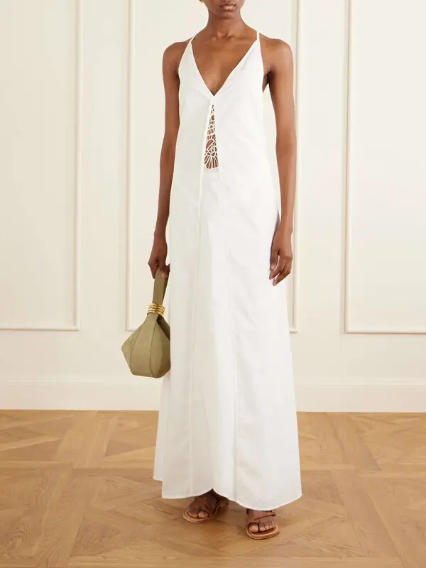 SIR. Klara Embroidered Maxi Dress
