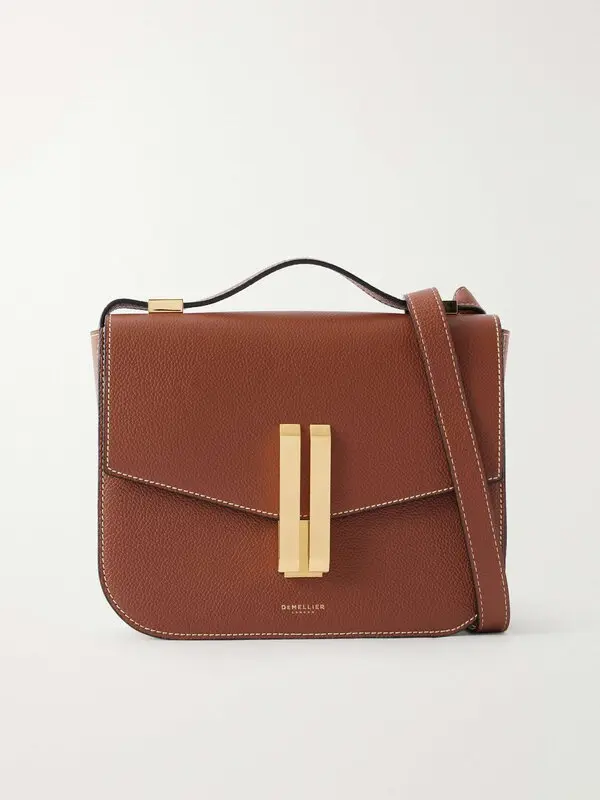 DEMELLIER The Vancouver Leather Clutch - Tan