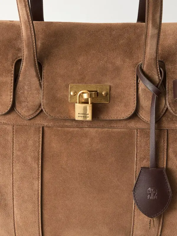 Brunello Cucinelli Suede Weekend Bag