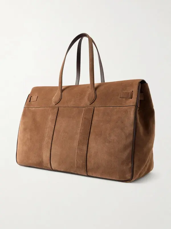 Brunello Cucinelli Suede Weekend Bag - Brown