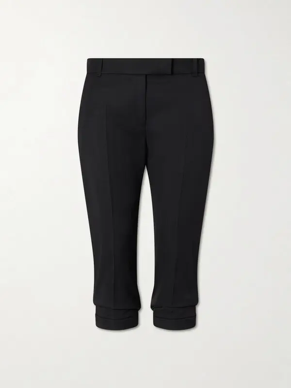 Alexander McQueen Wool Straight-leg Capri Pants
