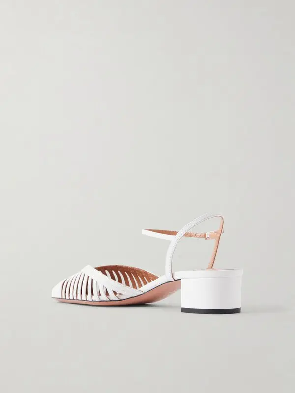AQUAZZURA Yara 35 Block Heel Pumps