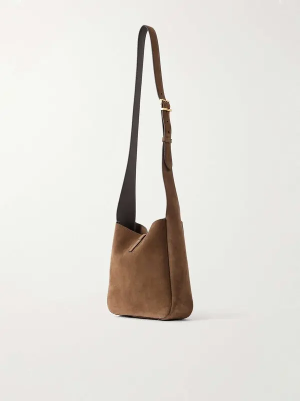 Saint Laurent Le 5 À 7 Suede Shoulder Bag