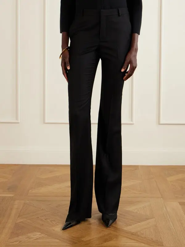 Saint Laurent Cashmere Flared Pants