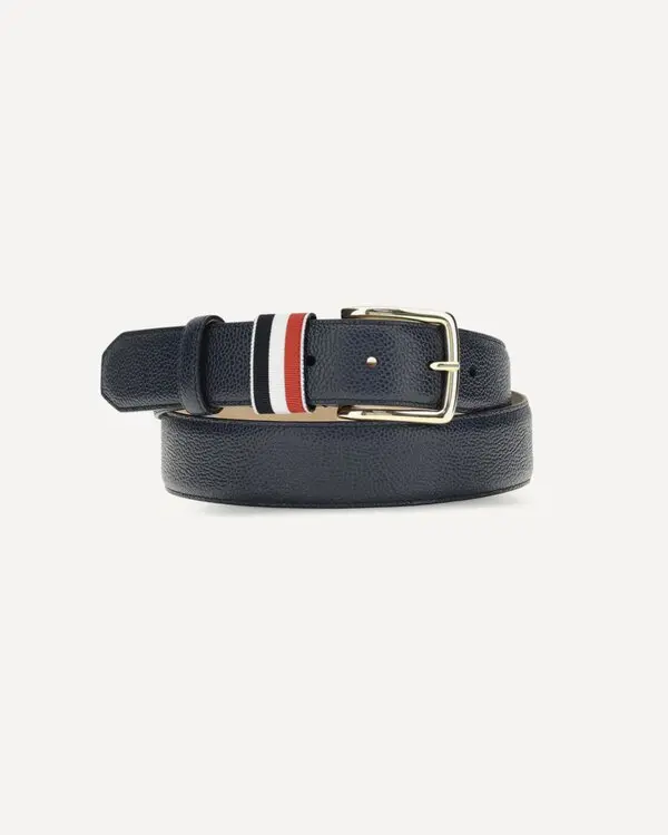 Thom Browne Hammered Leather Belt