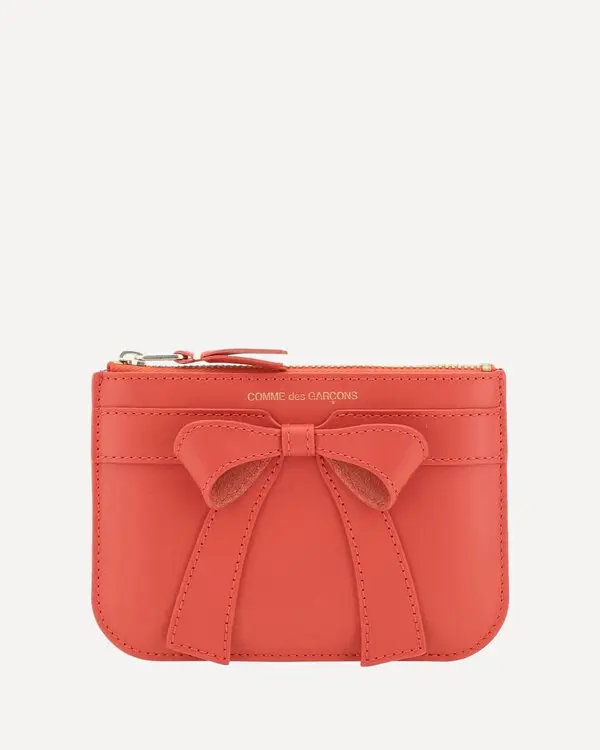 Comme Des Garçons Big Bow Wallet - Red