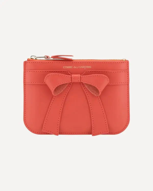Comme Des Garçons Big Bow Wallet - Red