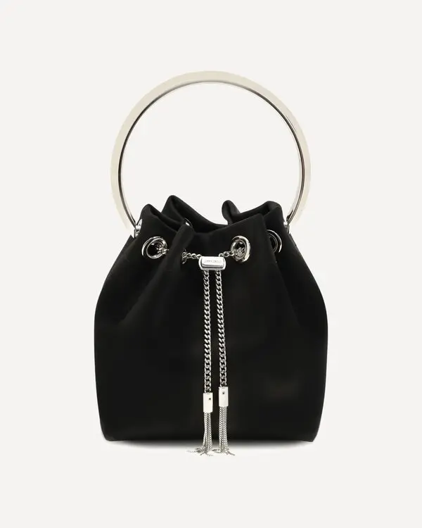 JIMMY CHOO Bon Bon Bucket Bag - Black