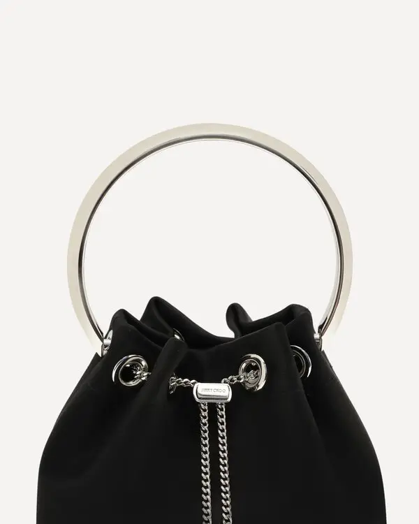 JIMMY CHOO Bon Bon Bucket Bag - Black