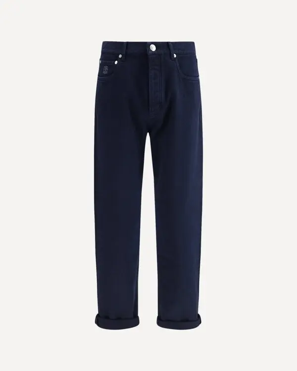 Brunello Cucinelli Gart-dyed Denim Pants