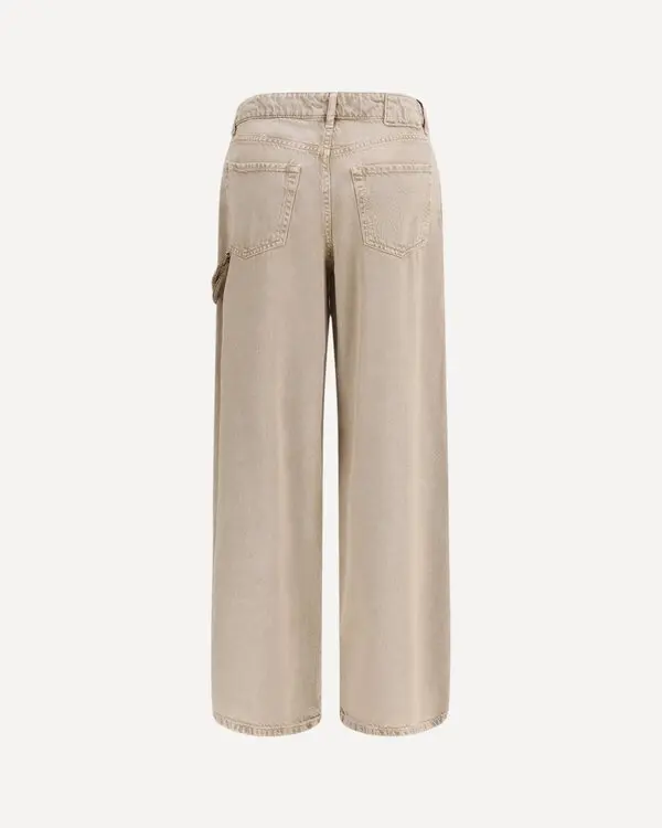 Pinko Lauryn Jeans With Jeweled Cord - Beige