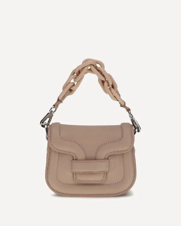 Pierre Hardy Alphaville Leather Handbag With Chain Strap - Pink