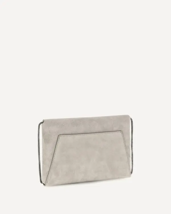 Brunello Cucinelli Bc Duo Suede Clutch Bag