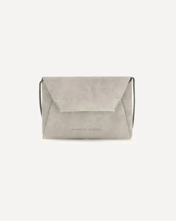 Brunello Cucinelli Bc Duo Suede Clutch Bag
