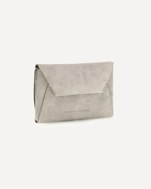 Brunello Cucinelli Bc Duo Suede Clutch Bag