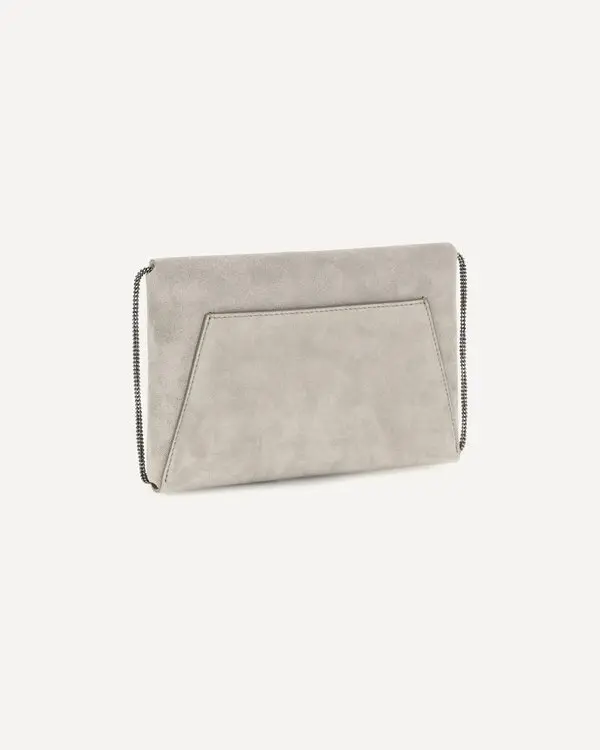Brunello Cucinelli Bc Duo Suede Clutch Bag