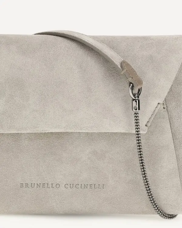 Brunello Cucinelli Bc Duo Suede Clutch Bag