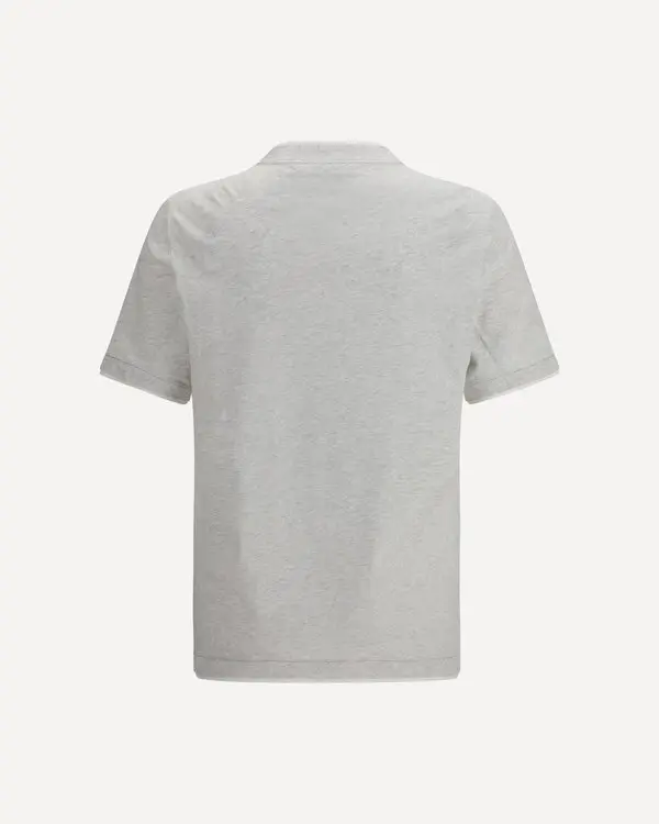 Brunello Cucinelli T-shirt In Cotton With A Logo Ale