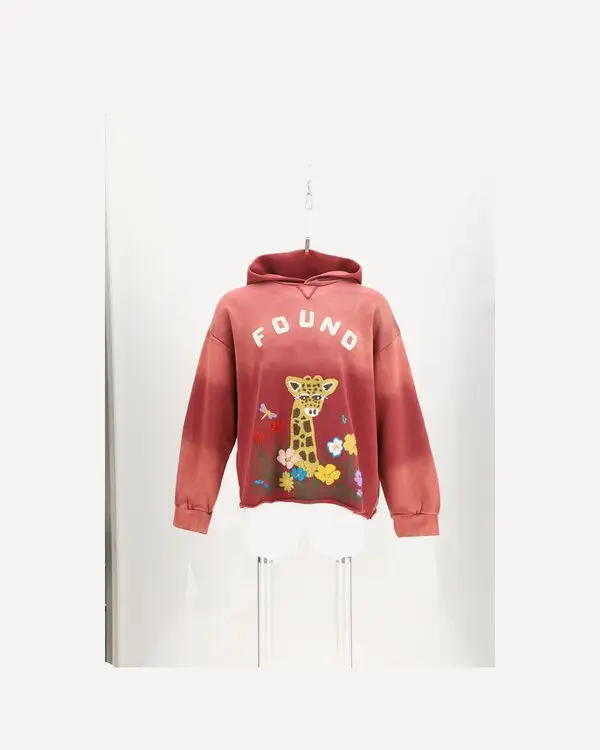 FOUND Embroide Wildlife Hoodie