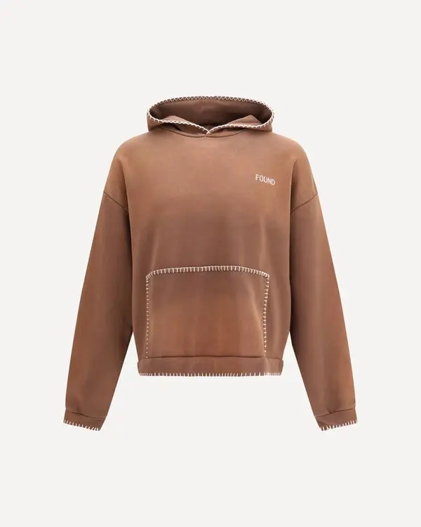 FOUND Hoodie With Stitch Details Ale