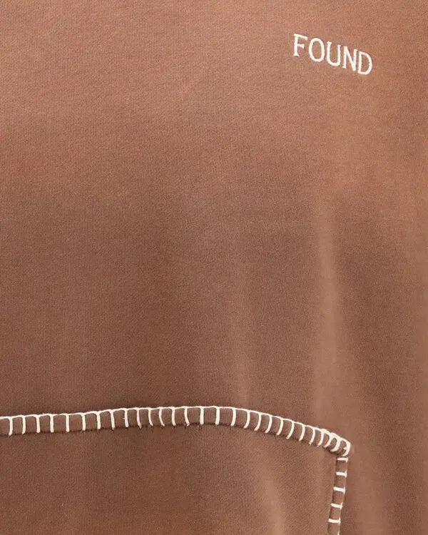 FOUND Hoodie With Stitch Details Ale