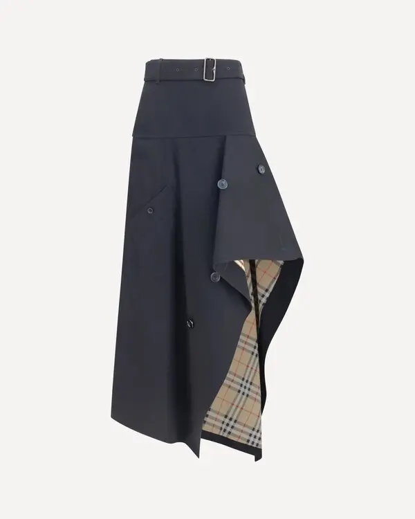 Burberry Heather Asymmetric Skirt