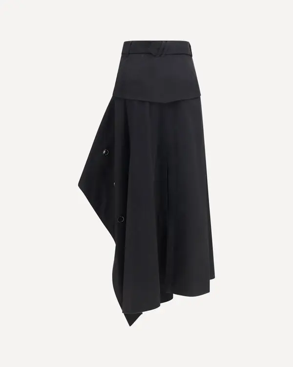 Burberry Heather Asymmetric Skirt - Black
