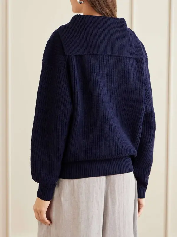 Stella McCartney Ribbed-knit Cashmere And Wool-blend Turtleneck Sweater
