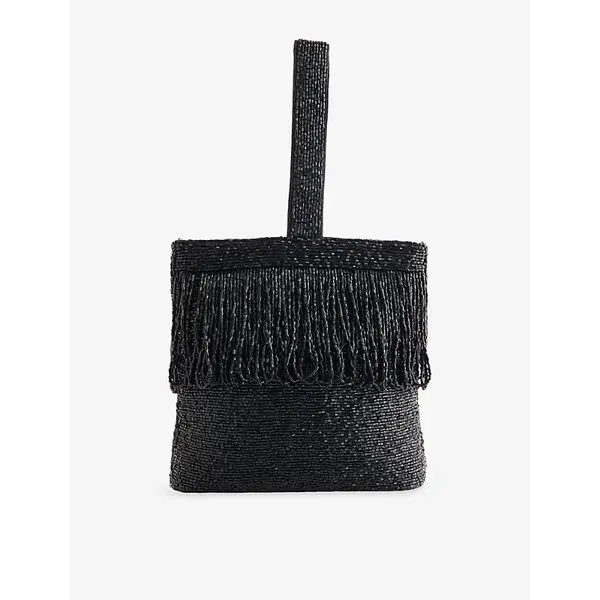 Rixo Zenni Fringed Beaded Bag