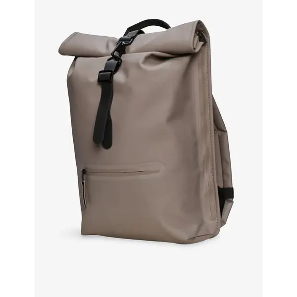 Rains Rolltop Woven Rucksack - Cinder