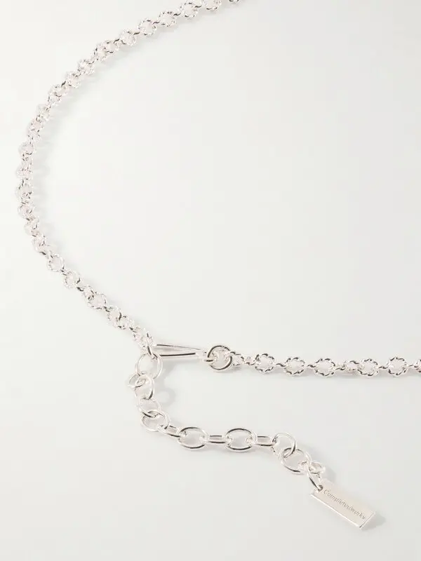 Completedworks Recycled Pendulum Necklace With Pearls And Zirconia