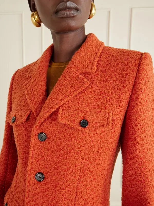 Saint Laurent Wool-blend Tweed Blazer