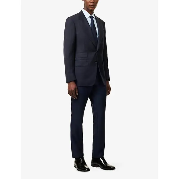 TOM FORD Shelton Herringbone Single-breasted Wool Blazer