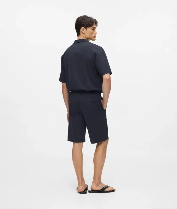 Karl Lagerfeld Monogram Shorts - Navy
