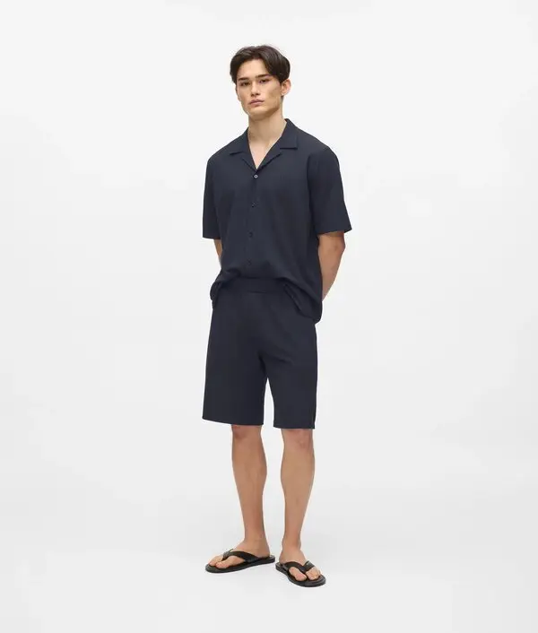 Karl Lagerfeld Monogram Shorts - Navy