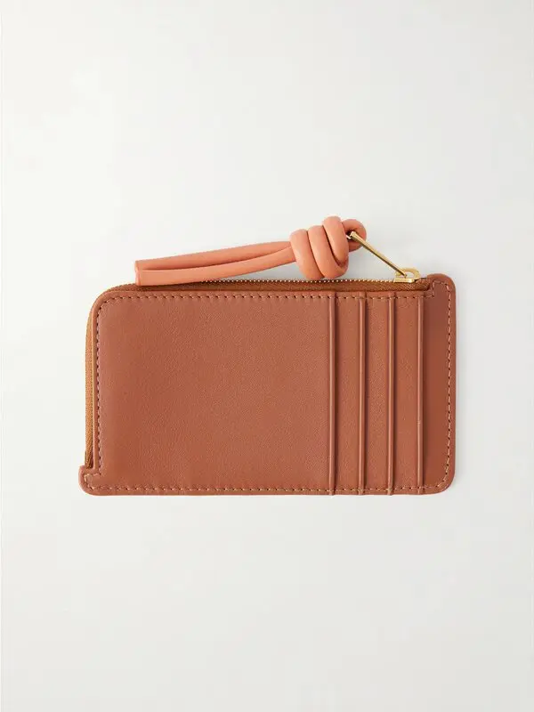 Loewe Knot Leather Cardholder - Brown