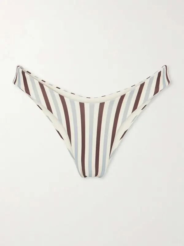 HAIGHT. Leila Striped Bikini Briefs