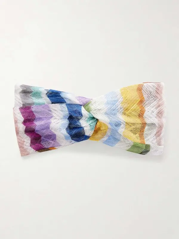 Missoni Striped Crochet-knit Headband