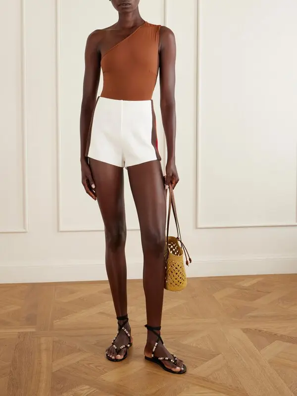 HAIGHT. Debora Striped Knitted Shorts